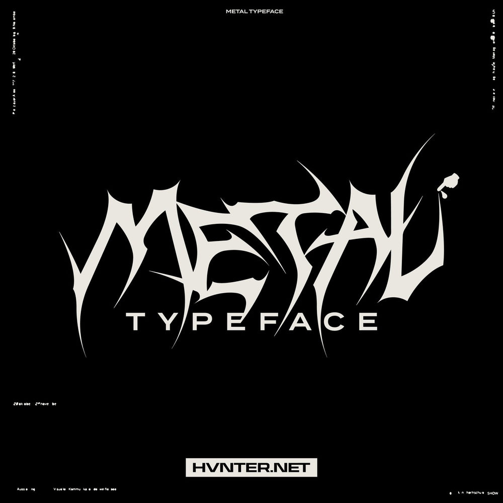 Metal Typeface by HVNTER