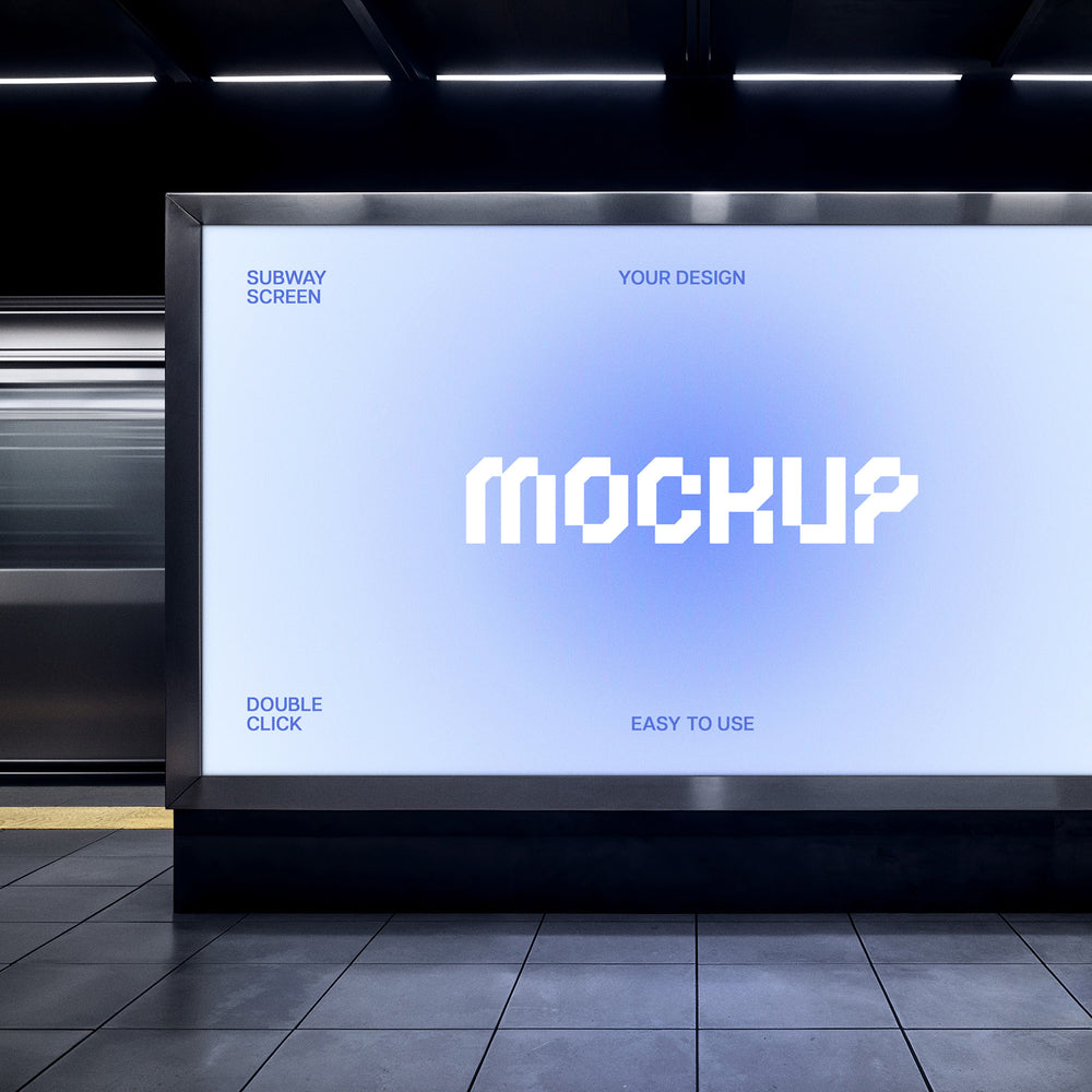 Metro Station Screen Mockup by Pixelbuddha