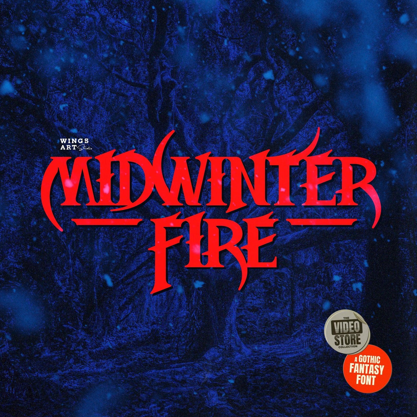 Midwinter Fire: A Gothic Fantasy Font by Wingsart Studio