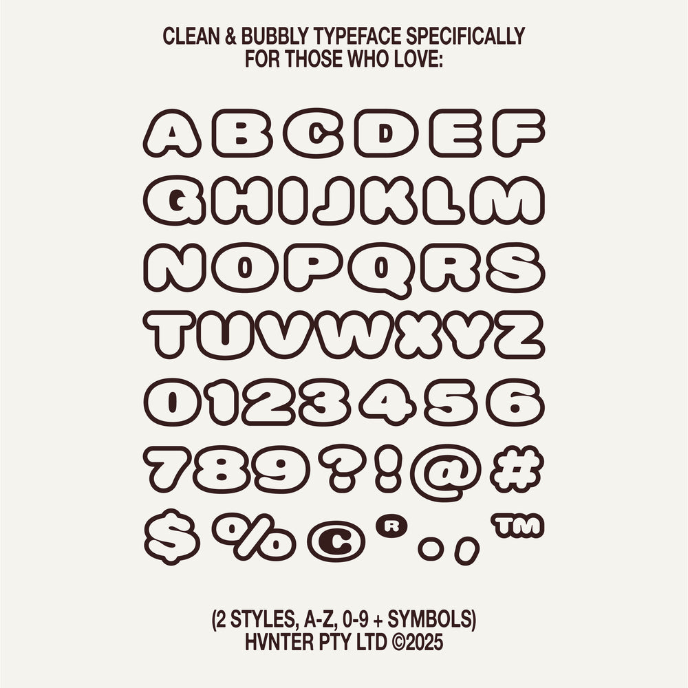 Milk Typeface by HVNTER