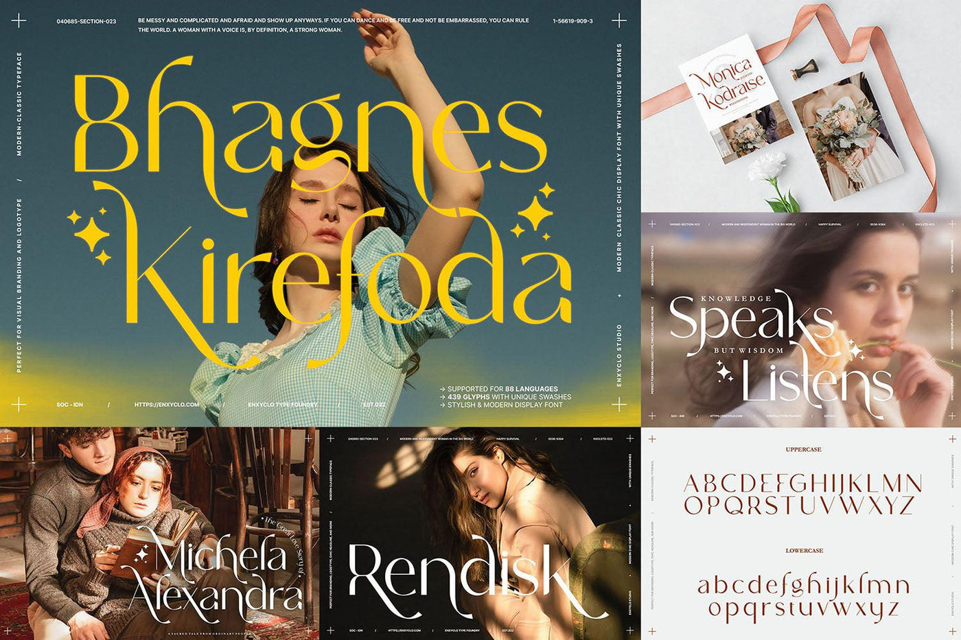 Modern Font Mega Bundle (Vol.01) by Enxyclo Studio