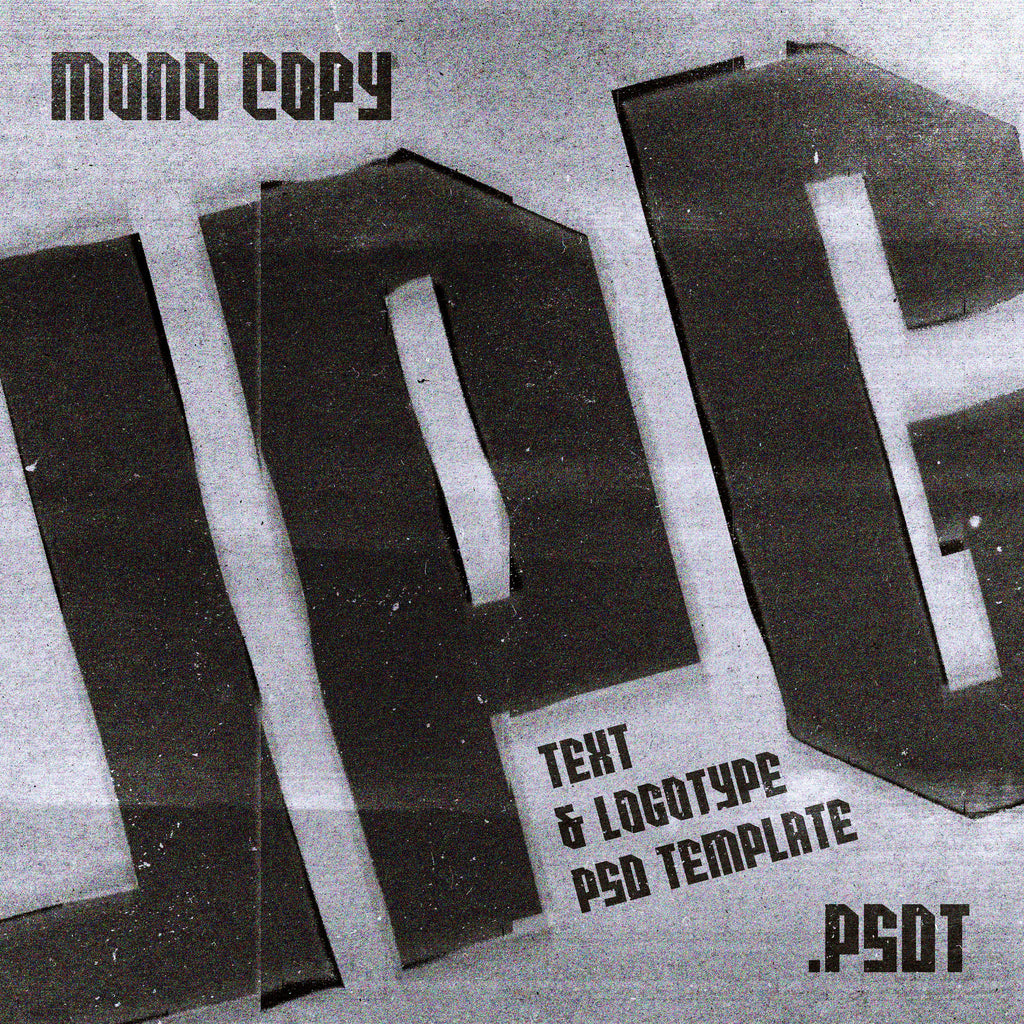 Mono Copier Text Effect by Pixelbuddha