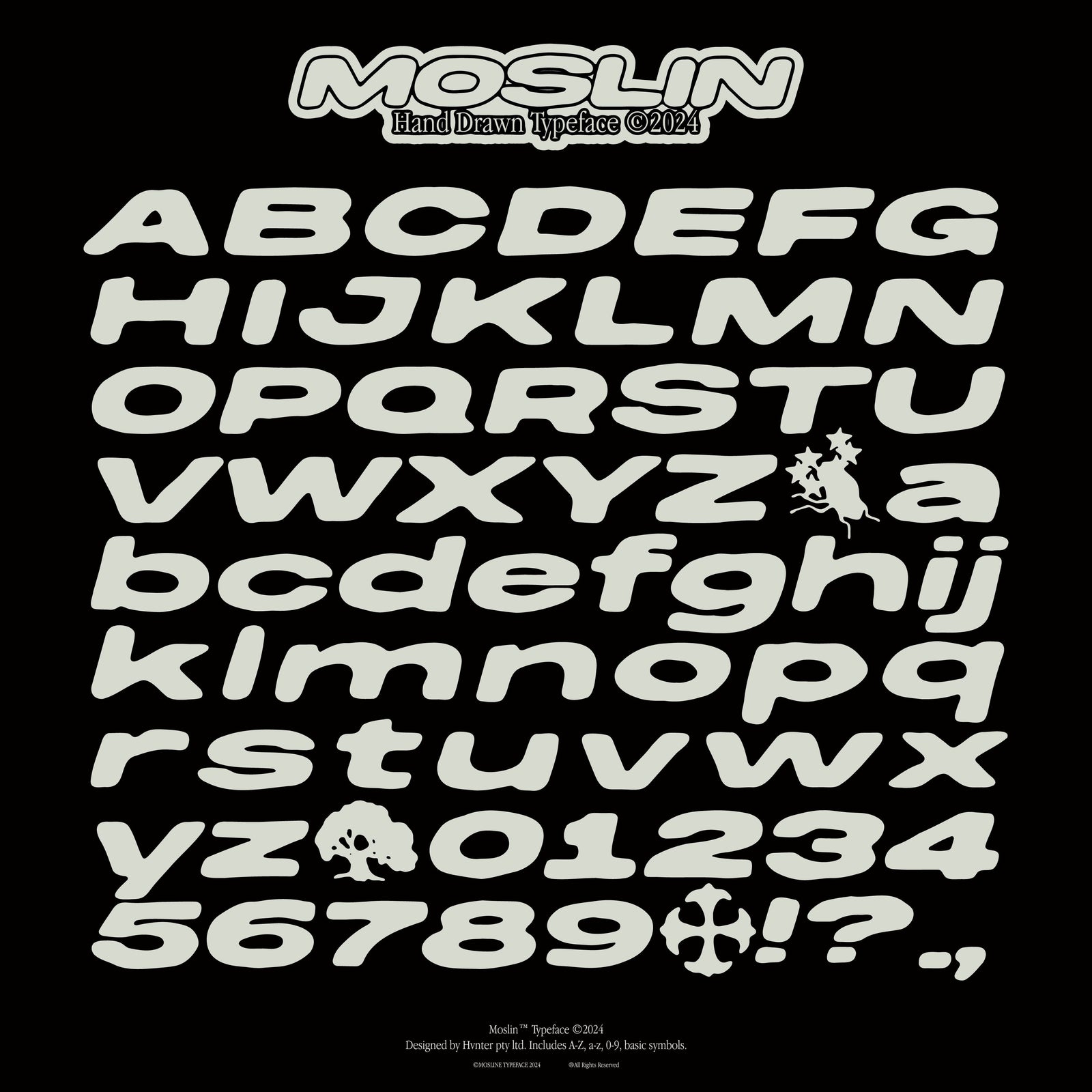 Moslin Typeface by HVNTER