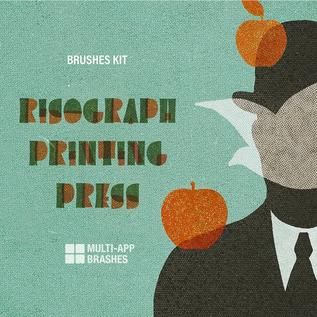 Multi-App Printing Press Brush Studio by Pixelbuddha