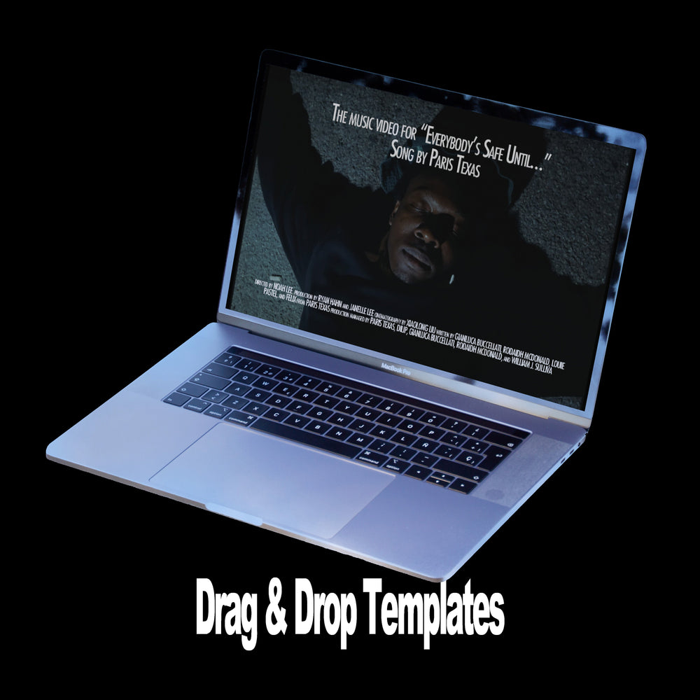 Music Video Title Templates by Blaine Pate Studio