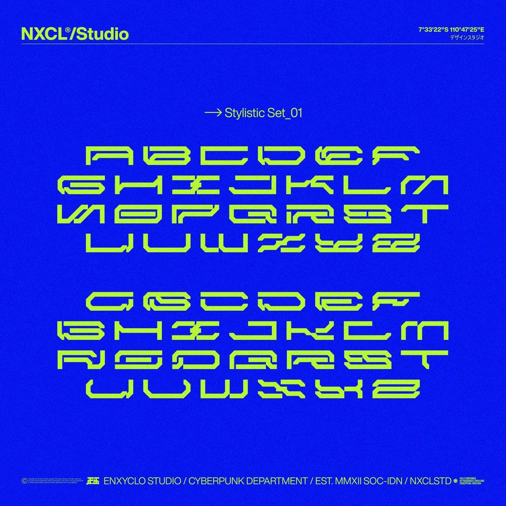 NCL BRAYQOSE EXPANDED - Cyberpunk Futuristic Font by Enxyclo Studio