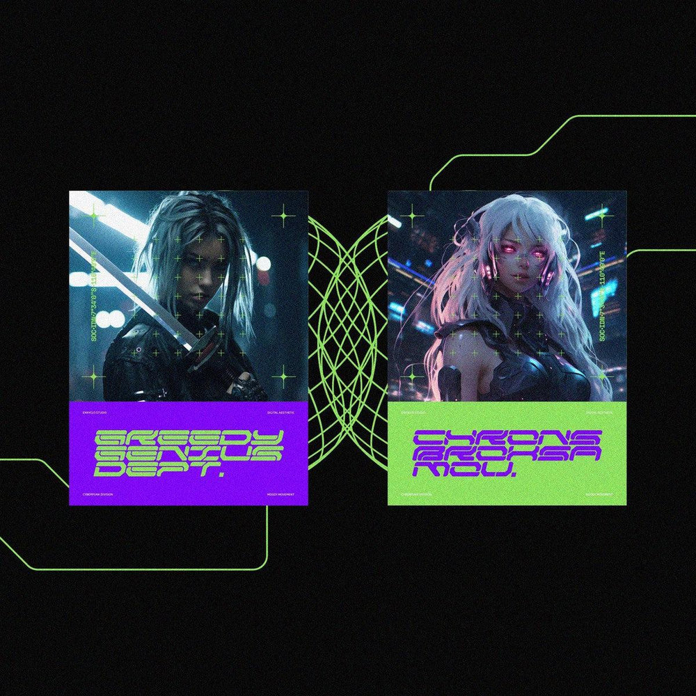 NCL BROESQ - Cyberpunk Futuristic Font by Enxyclo Studio