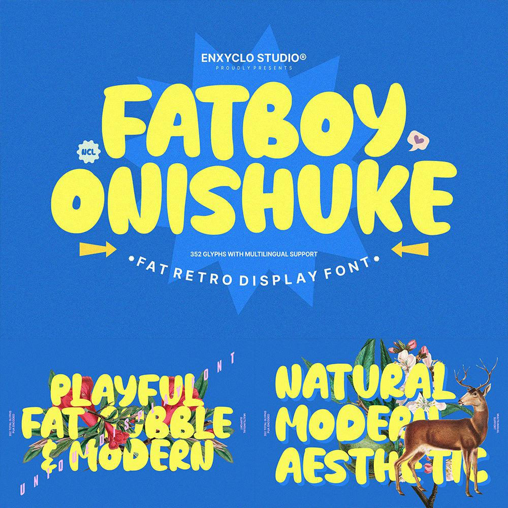 FATBOY ONISHUKE — Bold Retro Brush Font by Enxyclo Studio