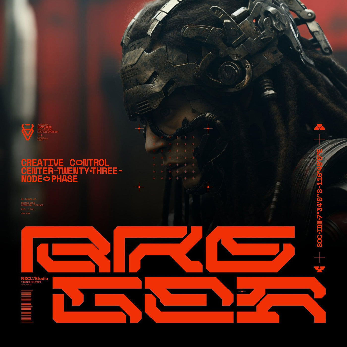 NCL GESROB - Cyberpunk Futuristic Mecha Font by Enxyclo Studio