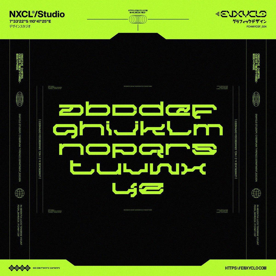 NCL Graxebeosa Expanded - Cyberpunk Futuristic Techno Mecha Font by ...