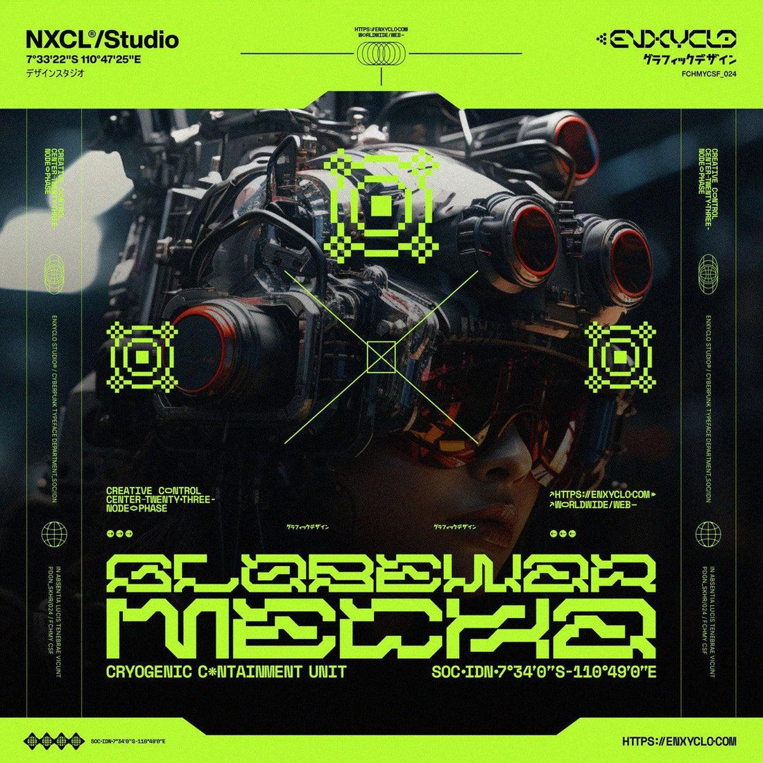 NCL Graxebeosa Expanded - Cyberpunk Futuristic Techno Mecha Font by Enxyclo Studio