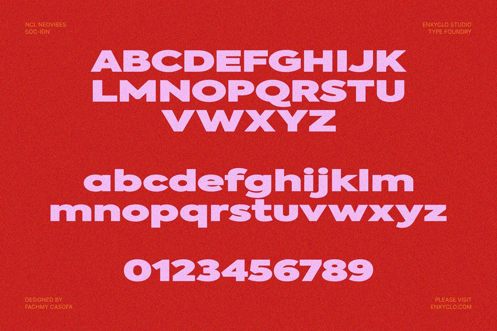 NCL NEOVIBES - Bold Expanded Sans Font by Enxyclo Studio