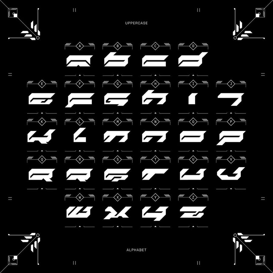 NCL REKRON - Y2K FUTURISTIC TECH FONT by Enxyclo Studio