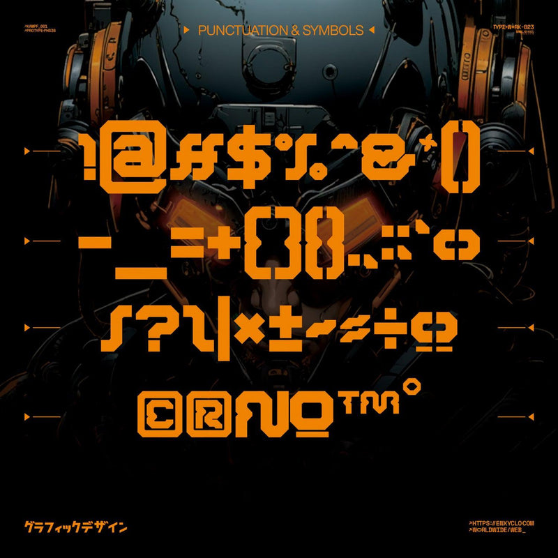 ROBOWAPIX — Futuristic Cyberpunk Font by Enxyclo Studio