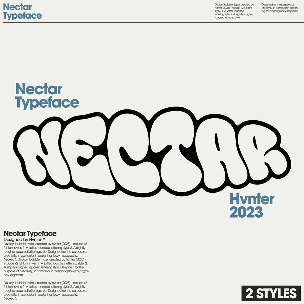 Nectar Typeface by HVNTER