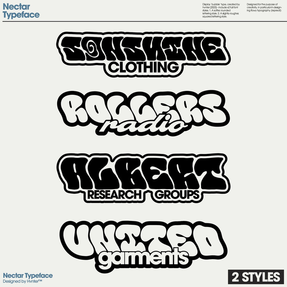 Nectar Typeface by HVNTER