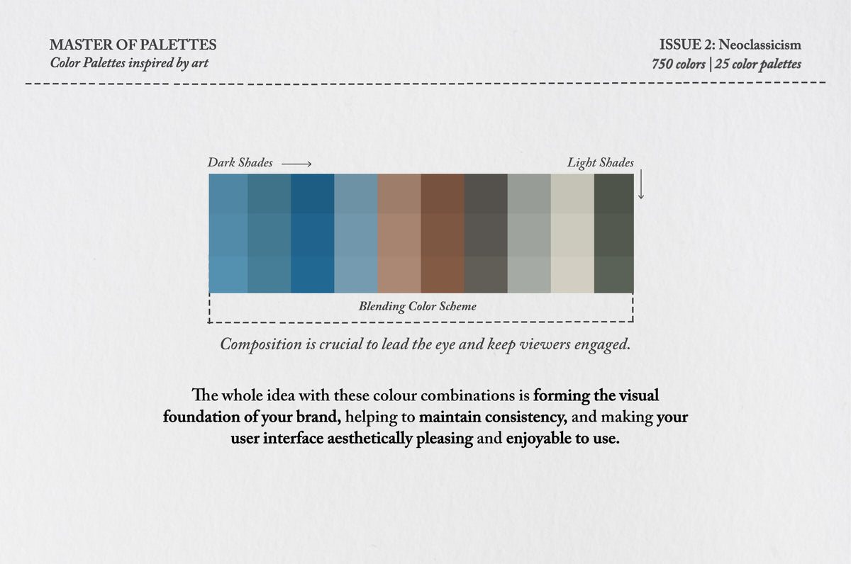 Neoclassicism Procreate Color Palettes by Digi Life
