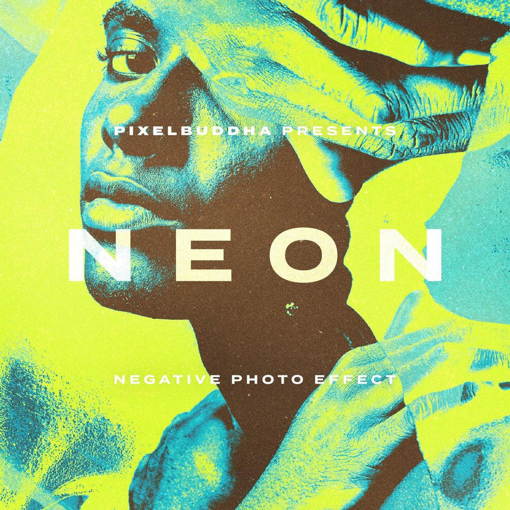 Neon Negative Photo Effect by Pixelbuddha