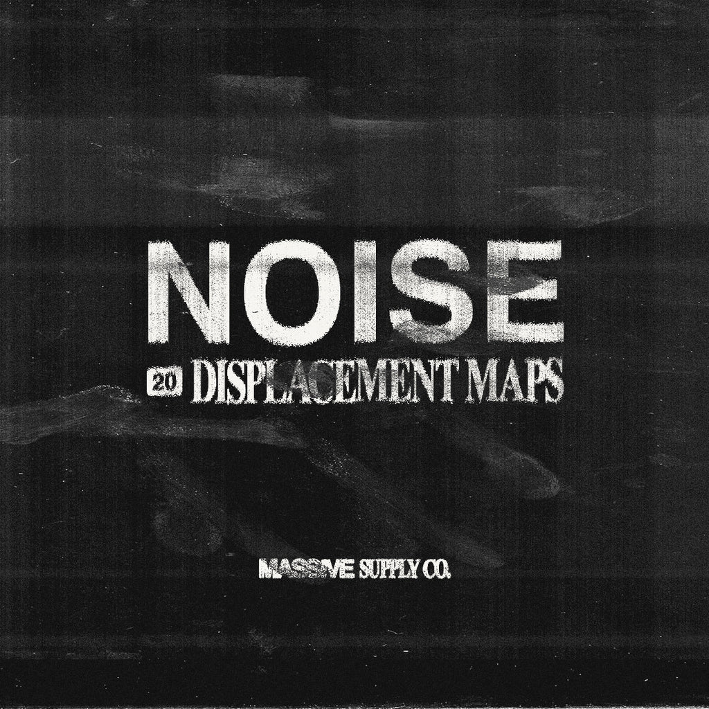 Noise Displacement Map Pack | 20 .PSD Displacement Maps by Massive Supply Co.