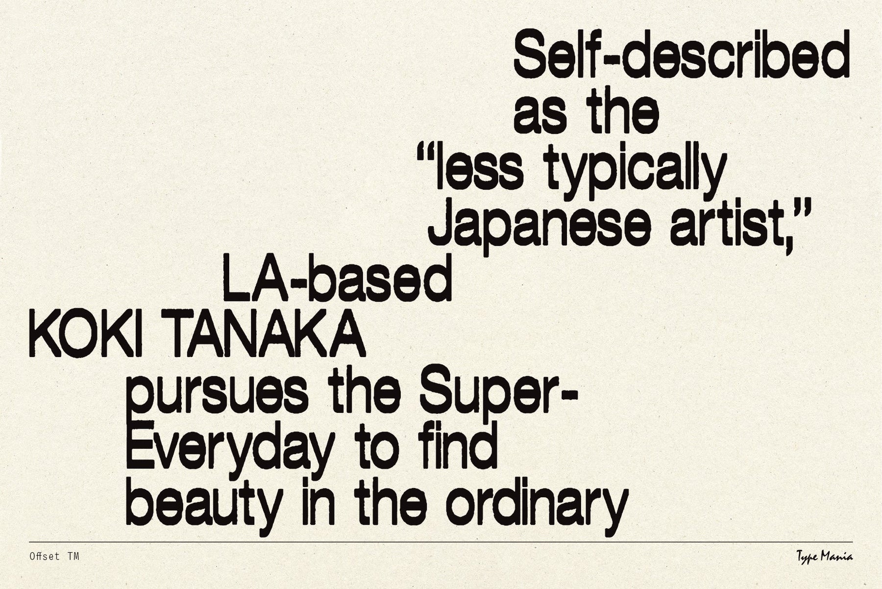 Offset TM by Type Mania