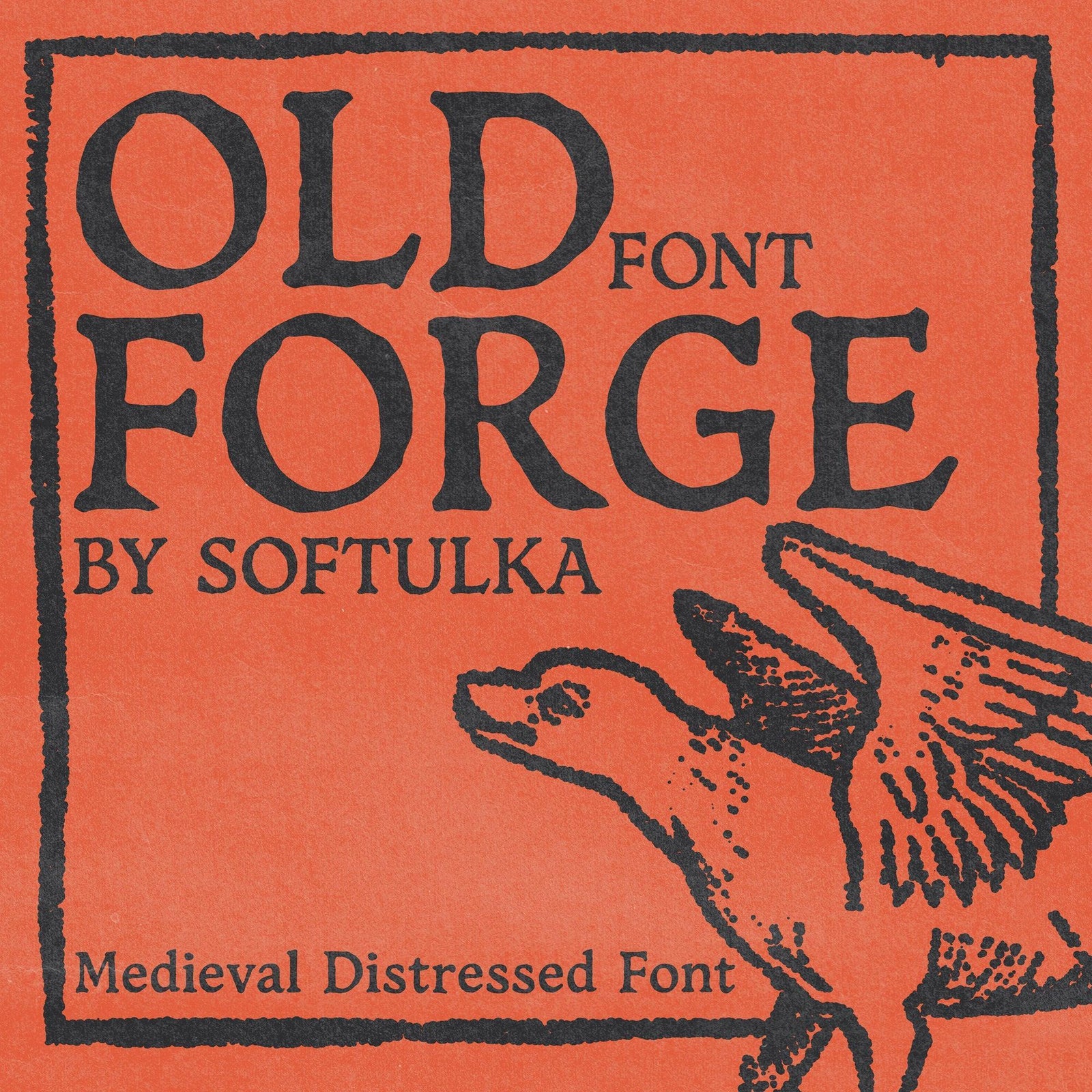 Oldforge Medieval Distressed Font by Softulka