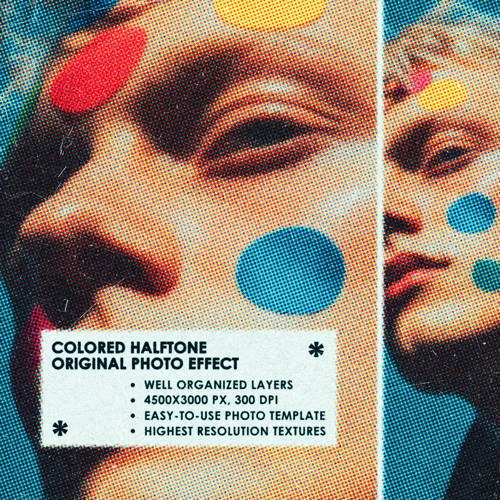 Original Zine Color Halftone Effect by Pixelbuddha