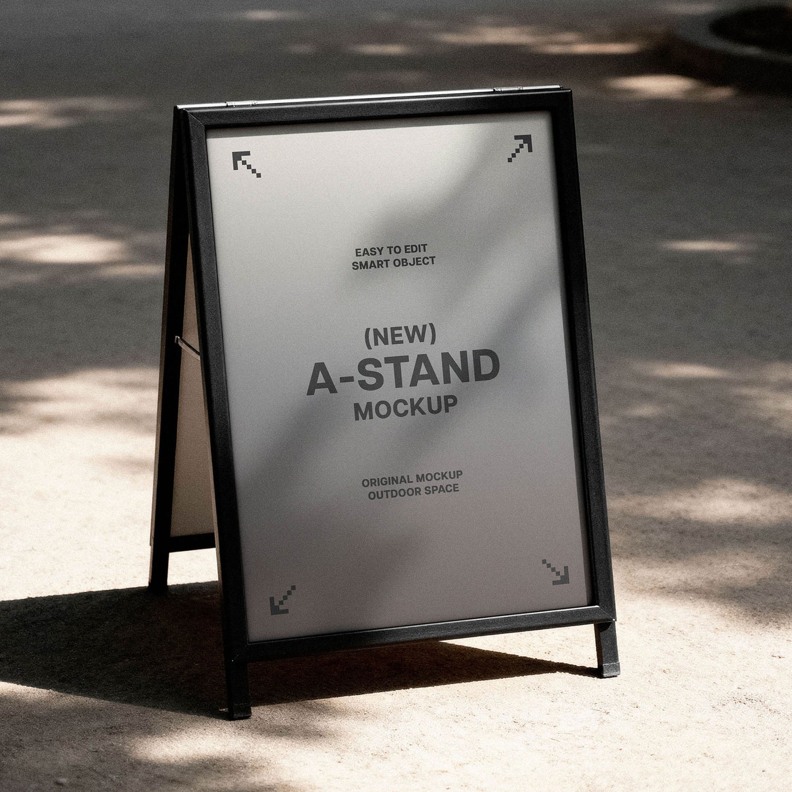 Outdoor A-Stand Mockup by Pixelbuddha