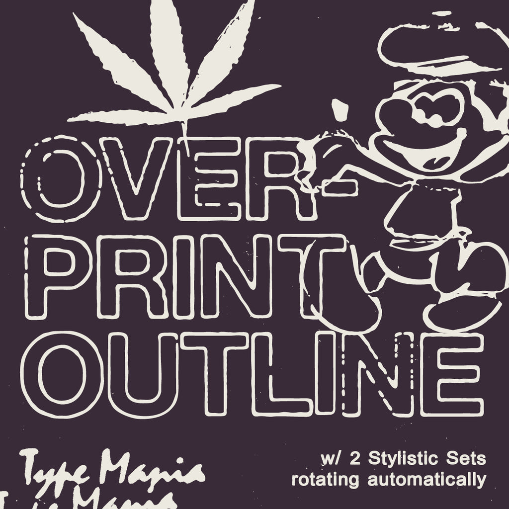 Overprint Outline TM by Type Mania