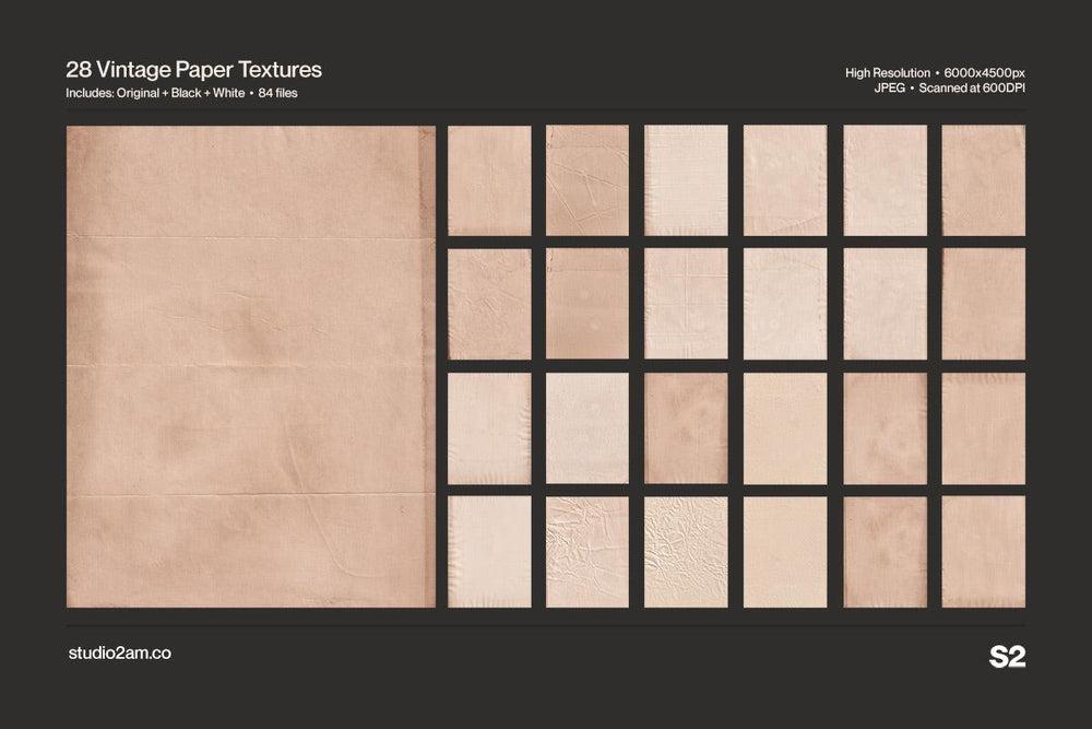 Textures - Vintage Paper, Free Textures Download, Grunge Overlays