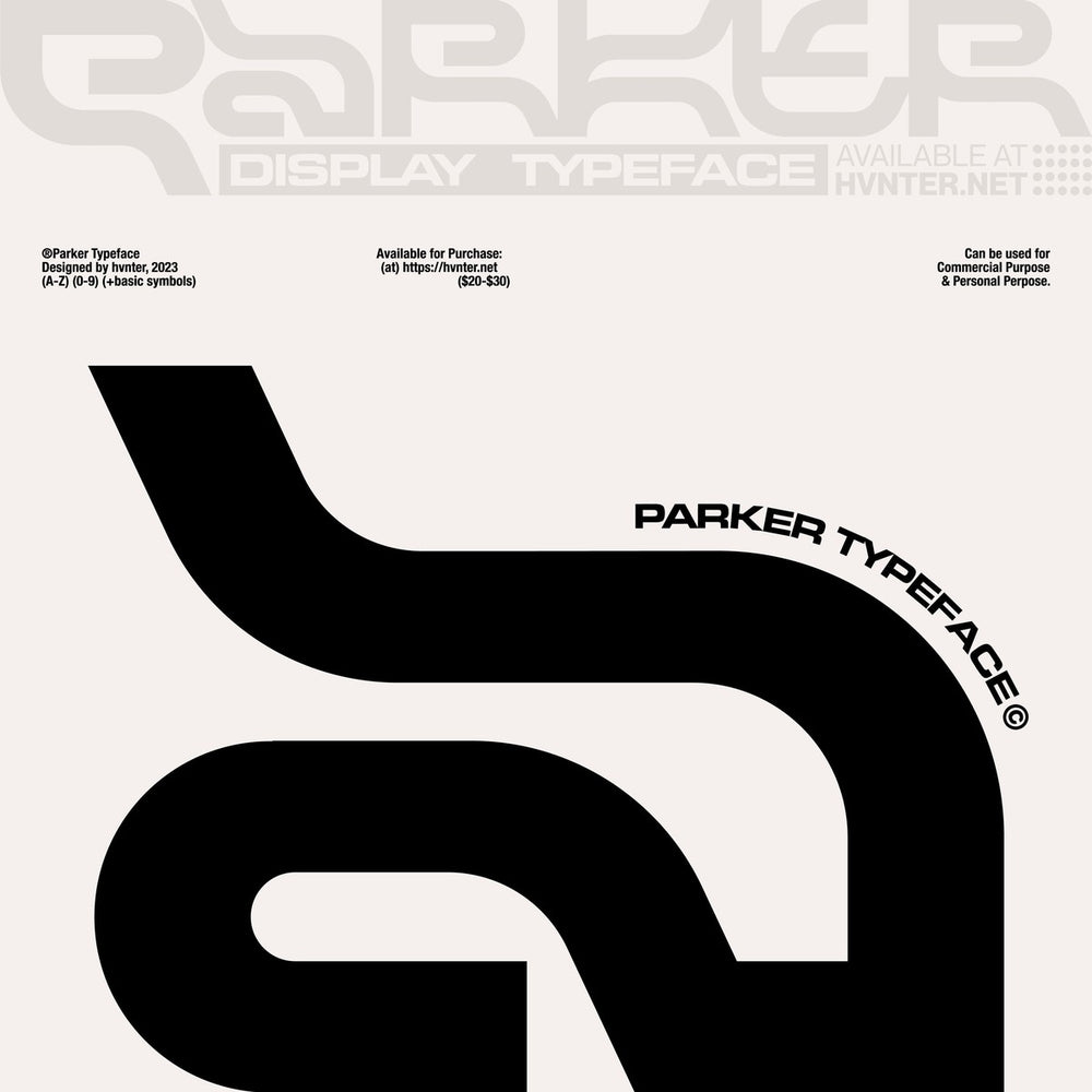Parker Typeface by HVNTER
