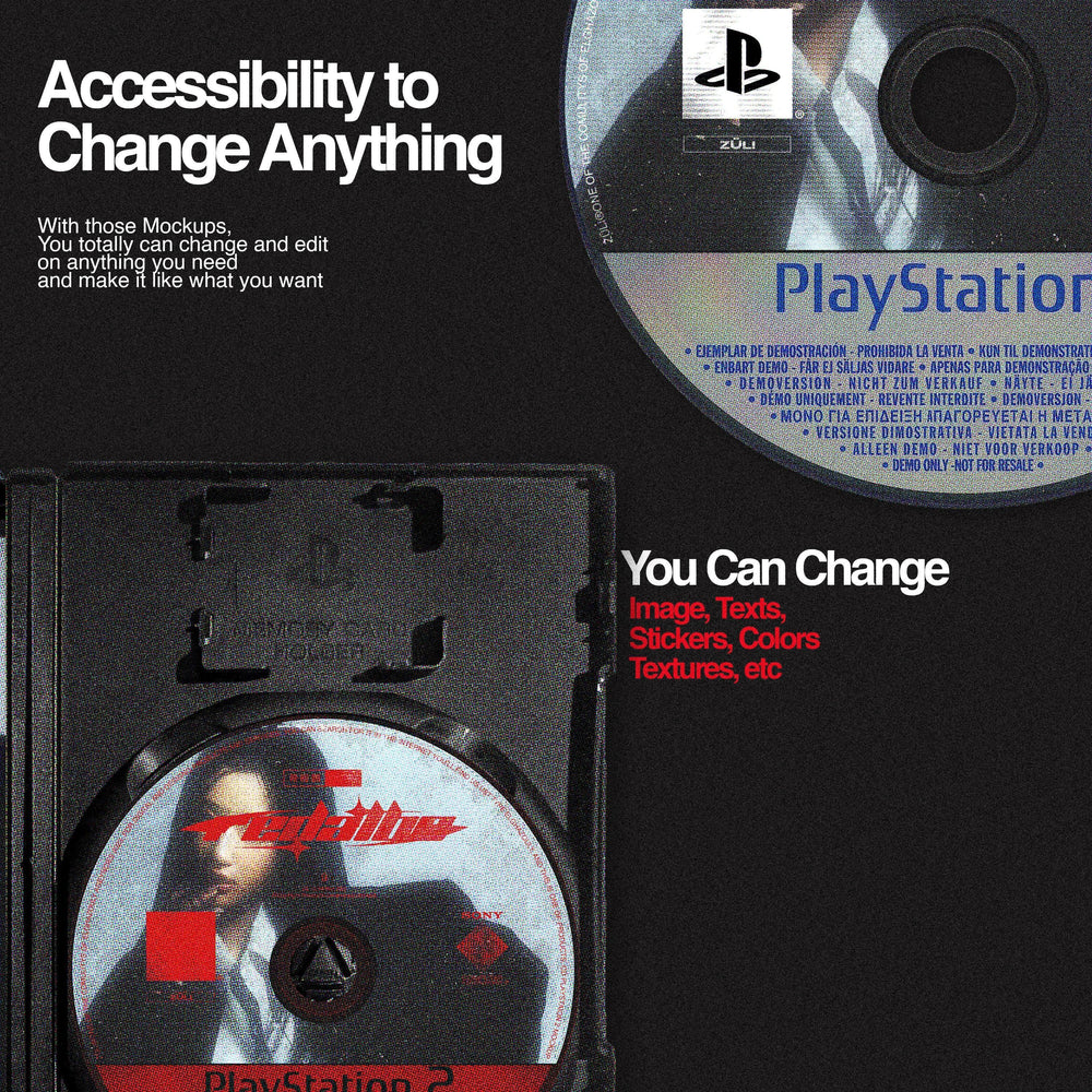 PlayStation 2 CD Pack Mockup by Züli