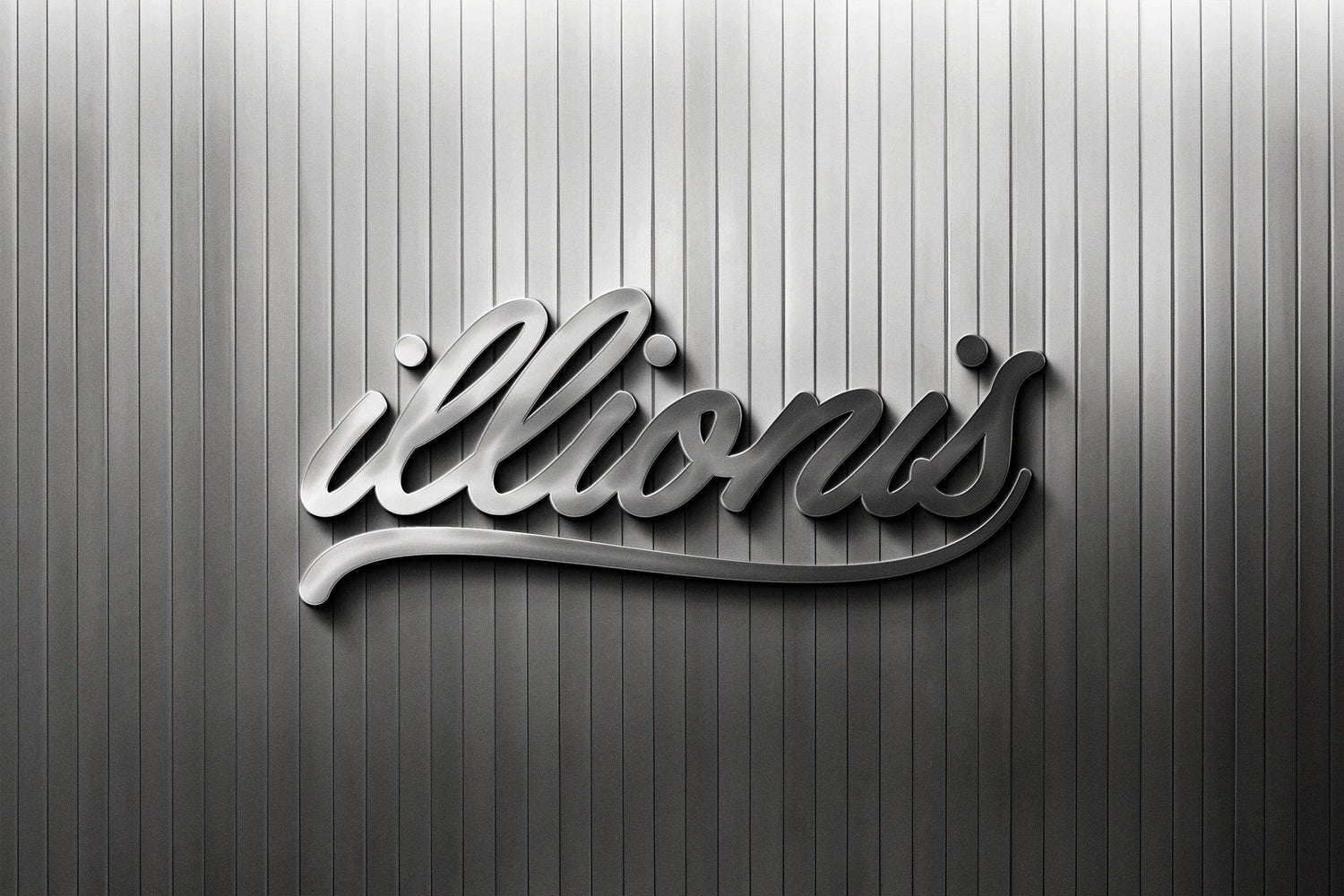 Polished Steel Logo Mockup by Pixelbuddha