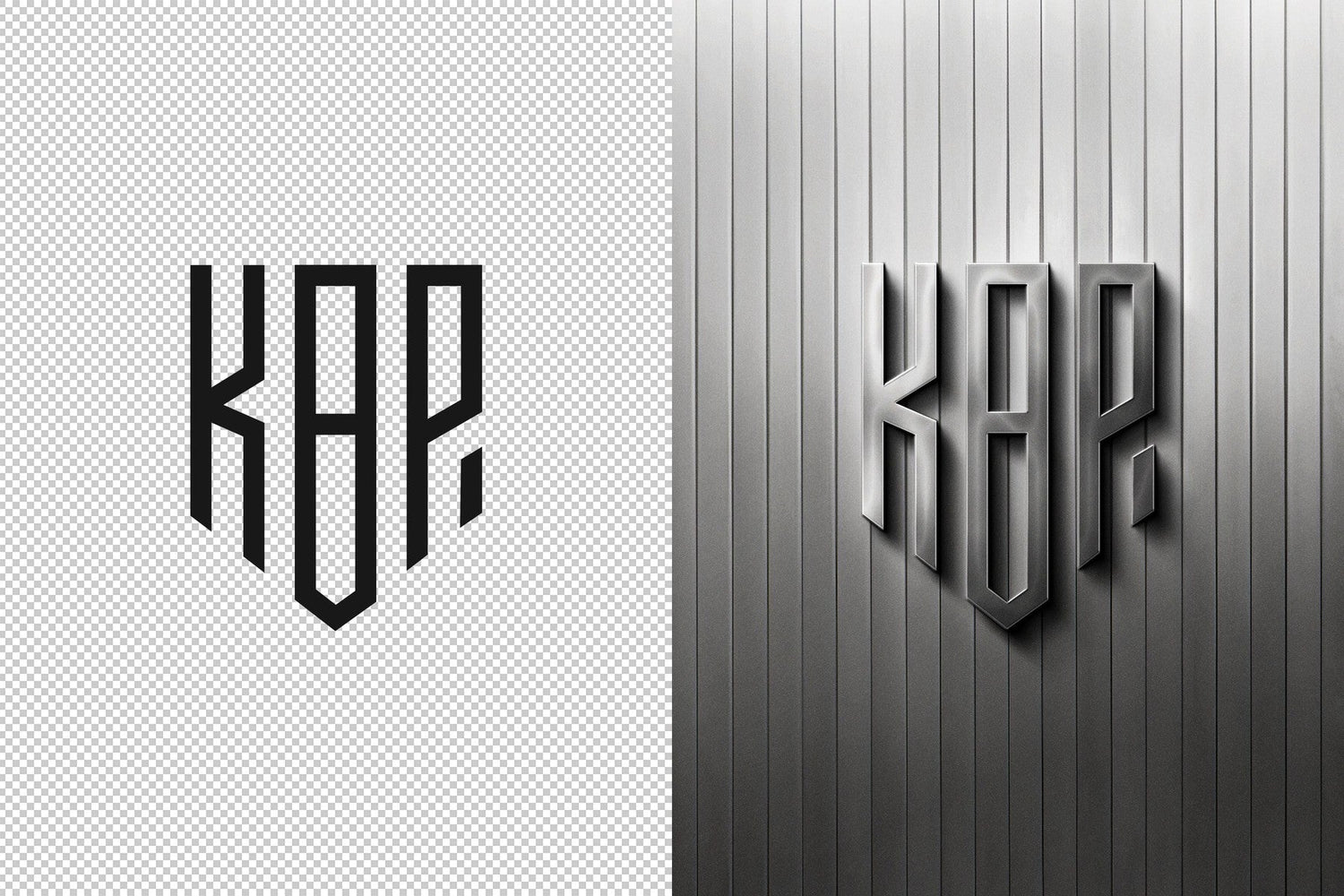 Polished Steel Logo Mockup by Pixelbuddha
