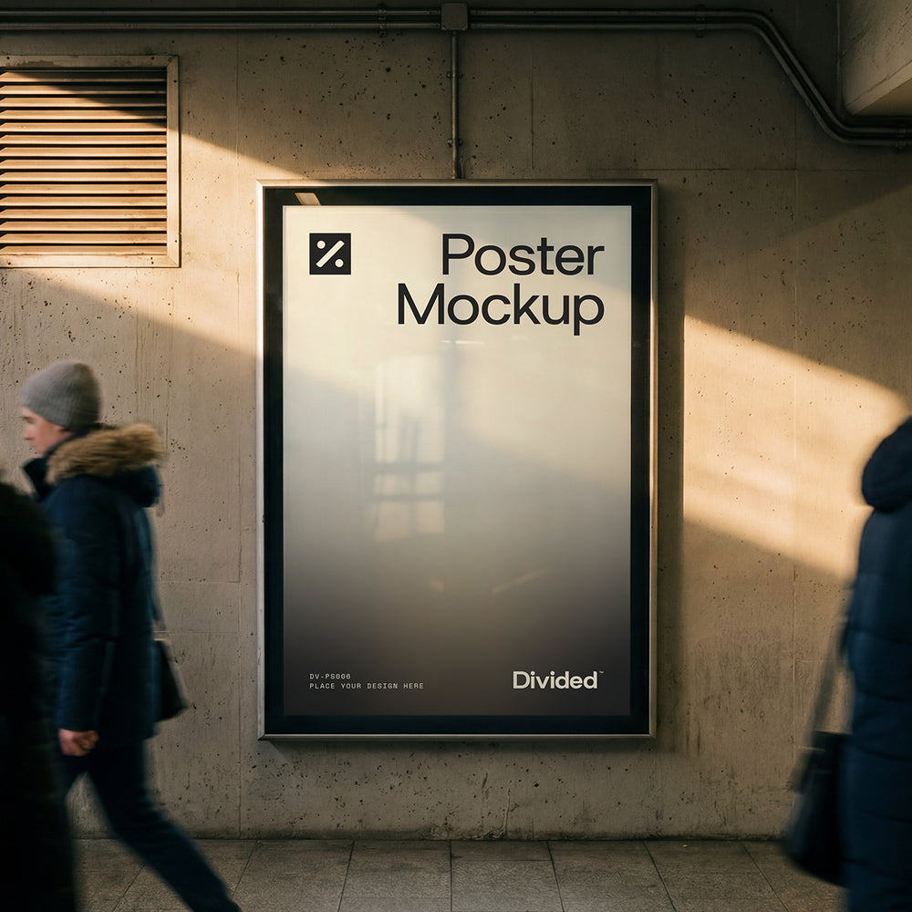Poster Mockup DV-PS006 by Divided.co