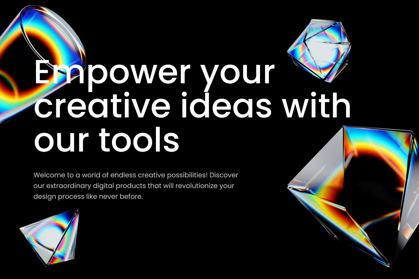 Prism Glass 3D Shapes by Designessense