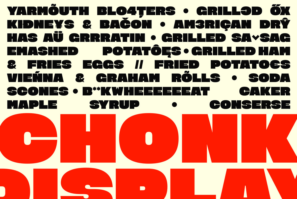 PS Chonk | Display Typeface by Posche Type