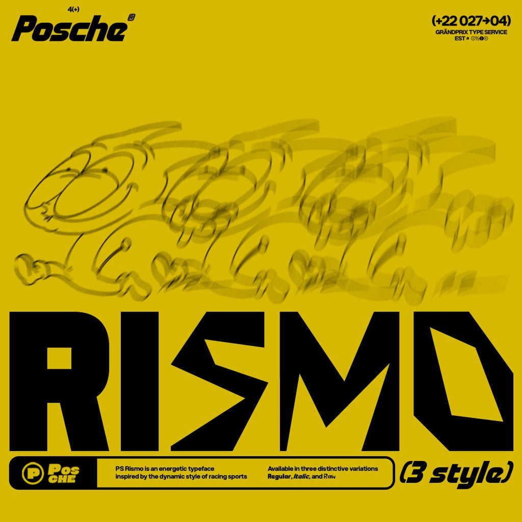PS Rismo | Typeface Display by Posche Type