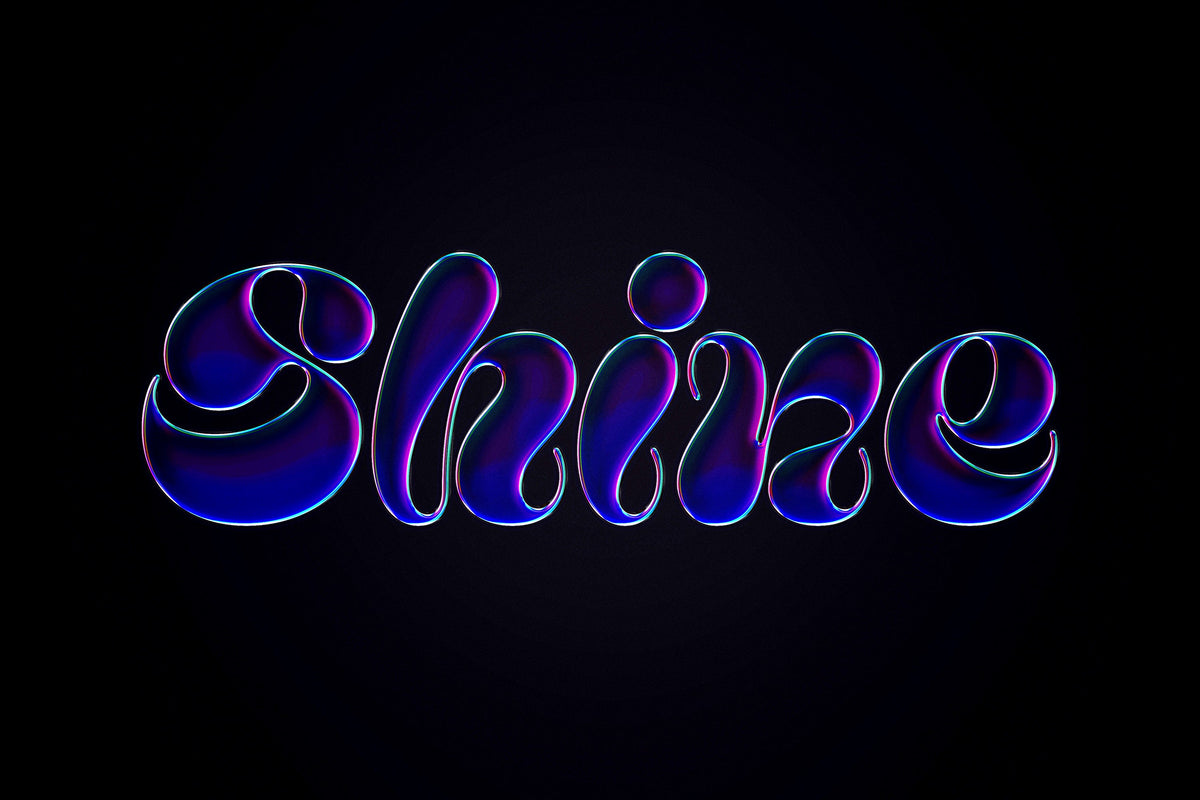 Purple Chrome Text & Logo Effect by Pixelbuddha