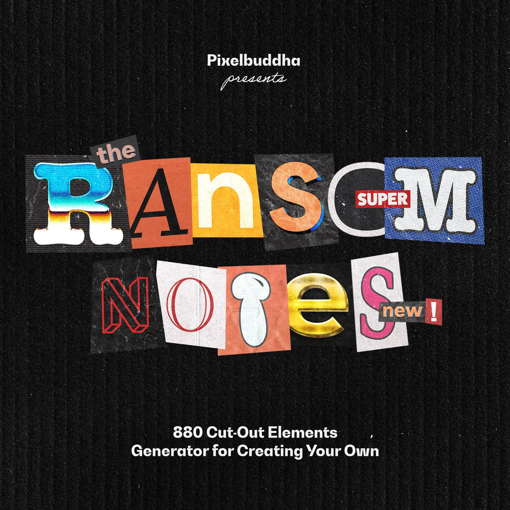 Ransom Note Letters Collection by Pixelbuddha