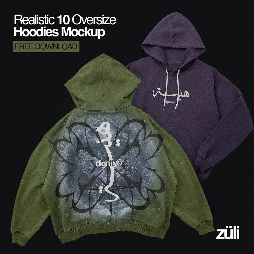 Realistic 10 Mockups Oversize Hoodies by Züli