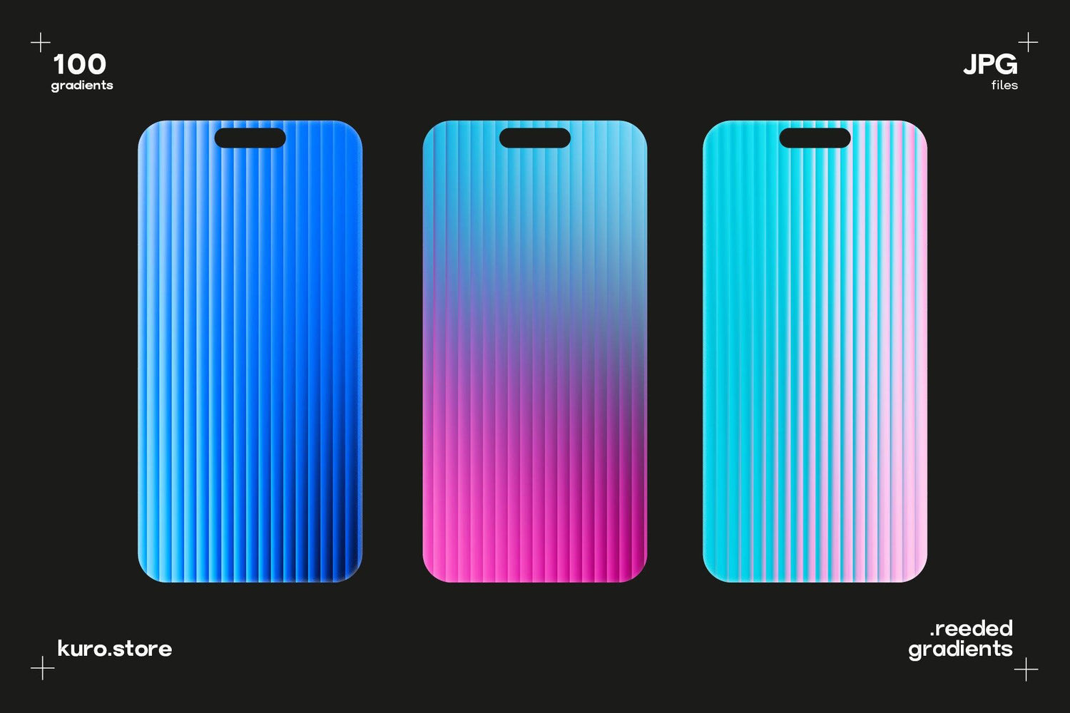 Reeded Gradients Collection by Kuro