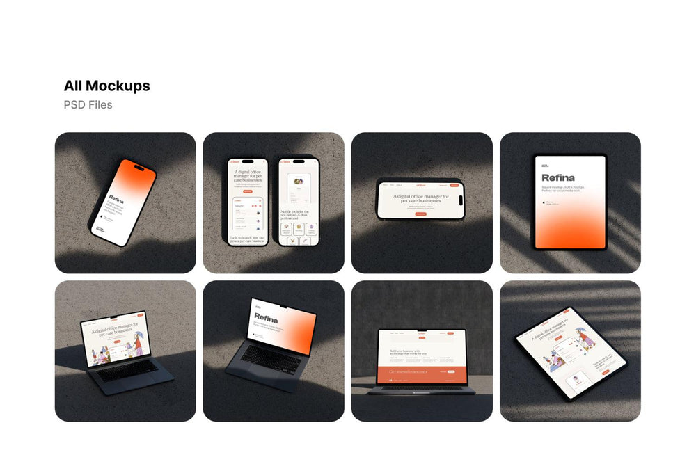 Refina Device Mockups by Aftermockup