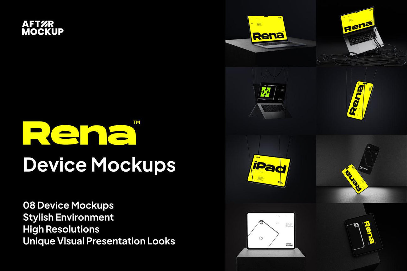 Rena Device Mockups by Aftermockup
