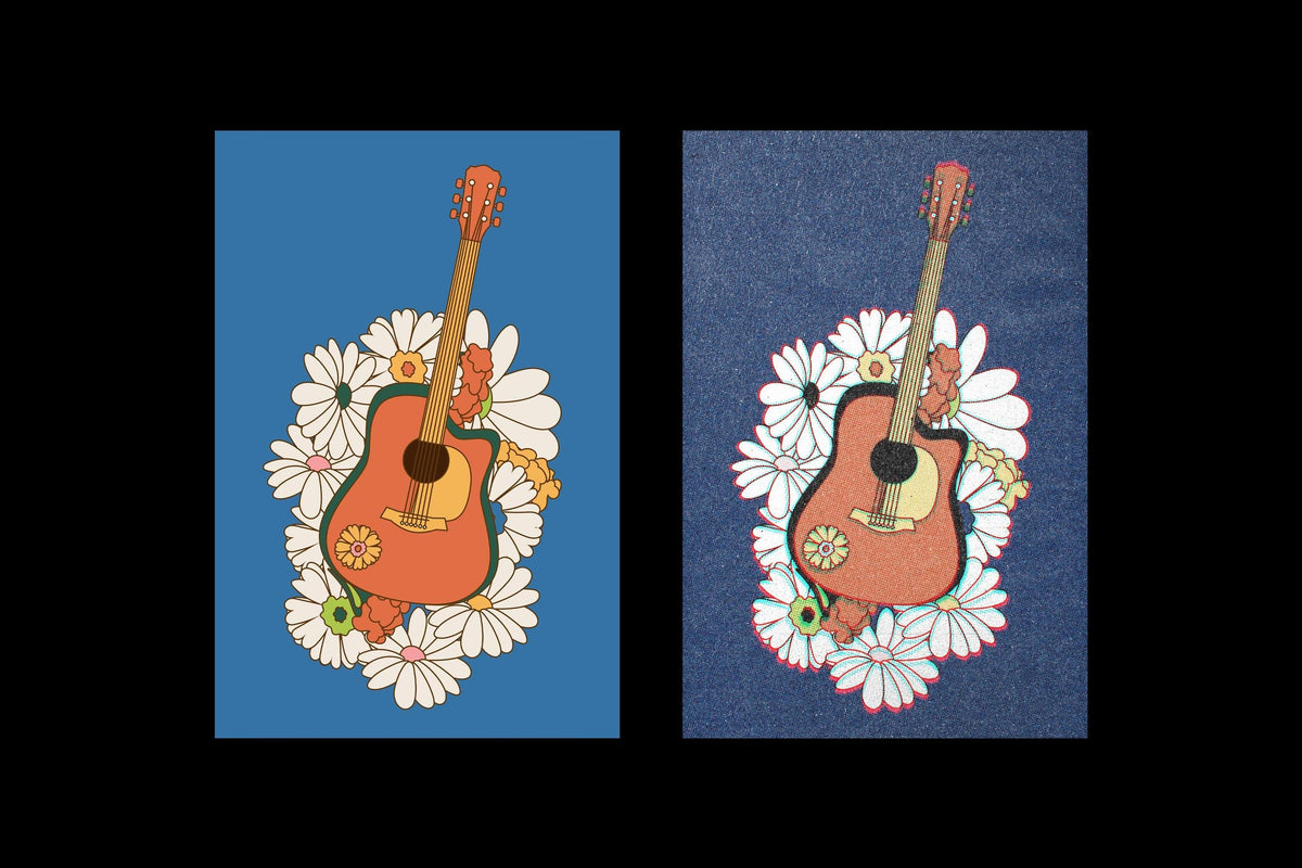 Retro Misprint Design Effect by Pixelbuddha