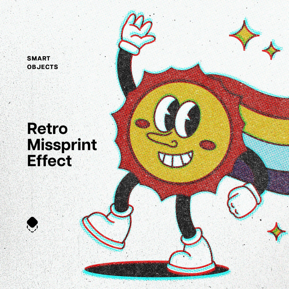Retro Misprint Design Effect by Pixelbuddha