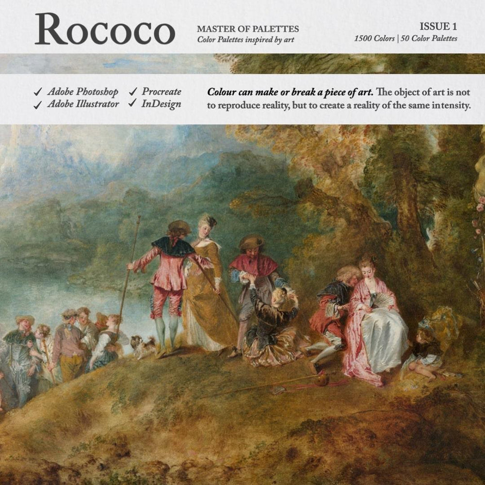 Rococo Procreate Color Palettes by Digi Life