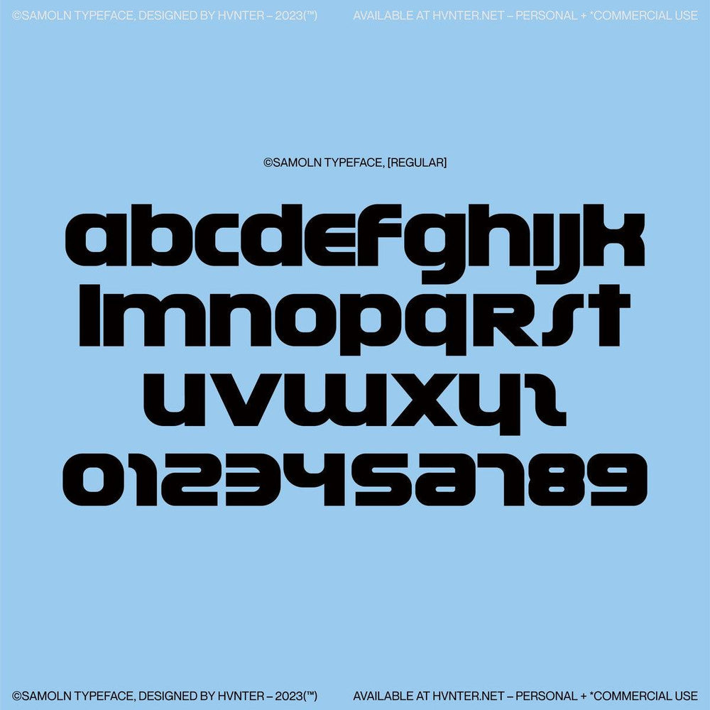Samoln Typeface by HVNTER