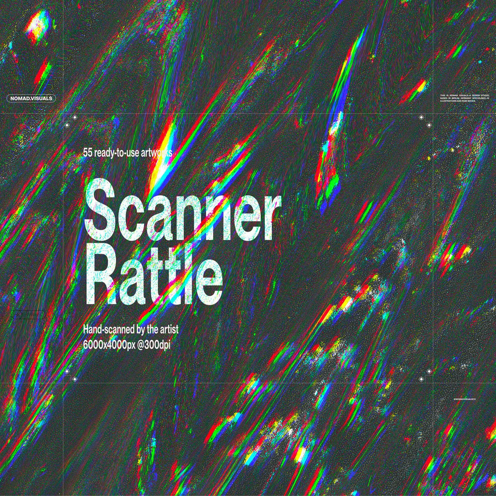 Scanner Rattle Glitch Textures by Nomad Visuals