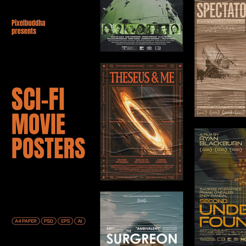 Sci-Fi Movie Posters by Pixelbuddha