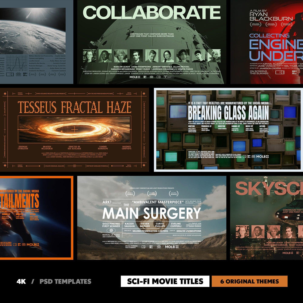 Sci-Fi Movie Titles by Pixelbuddha